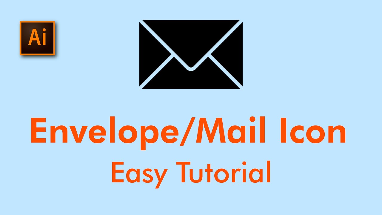 How To Make a vector Envelope/Mail Icon In Adobe illustrator