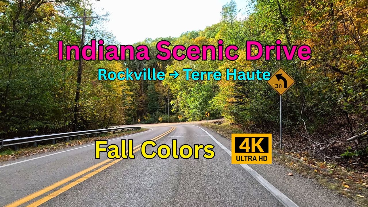 🚗 Exploring Indiana’s Fall Scenery | Rockville to Terre Haute via US-41 [4K | GoPro 12]