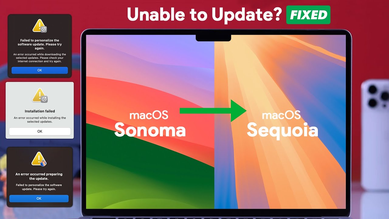 Fix- Unable to Update macOS Sequoia!