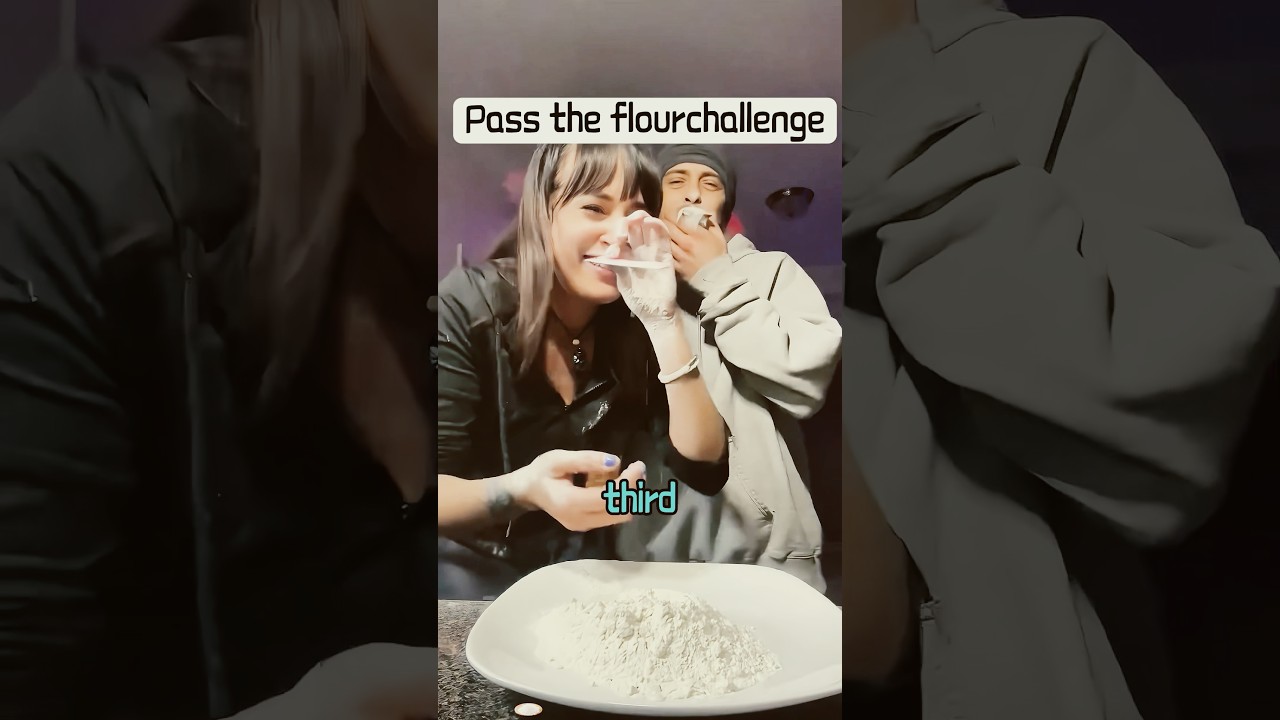 Funny pass the flour challenge 😅😂🤭 #youtube #funny #funnyprank #prank