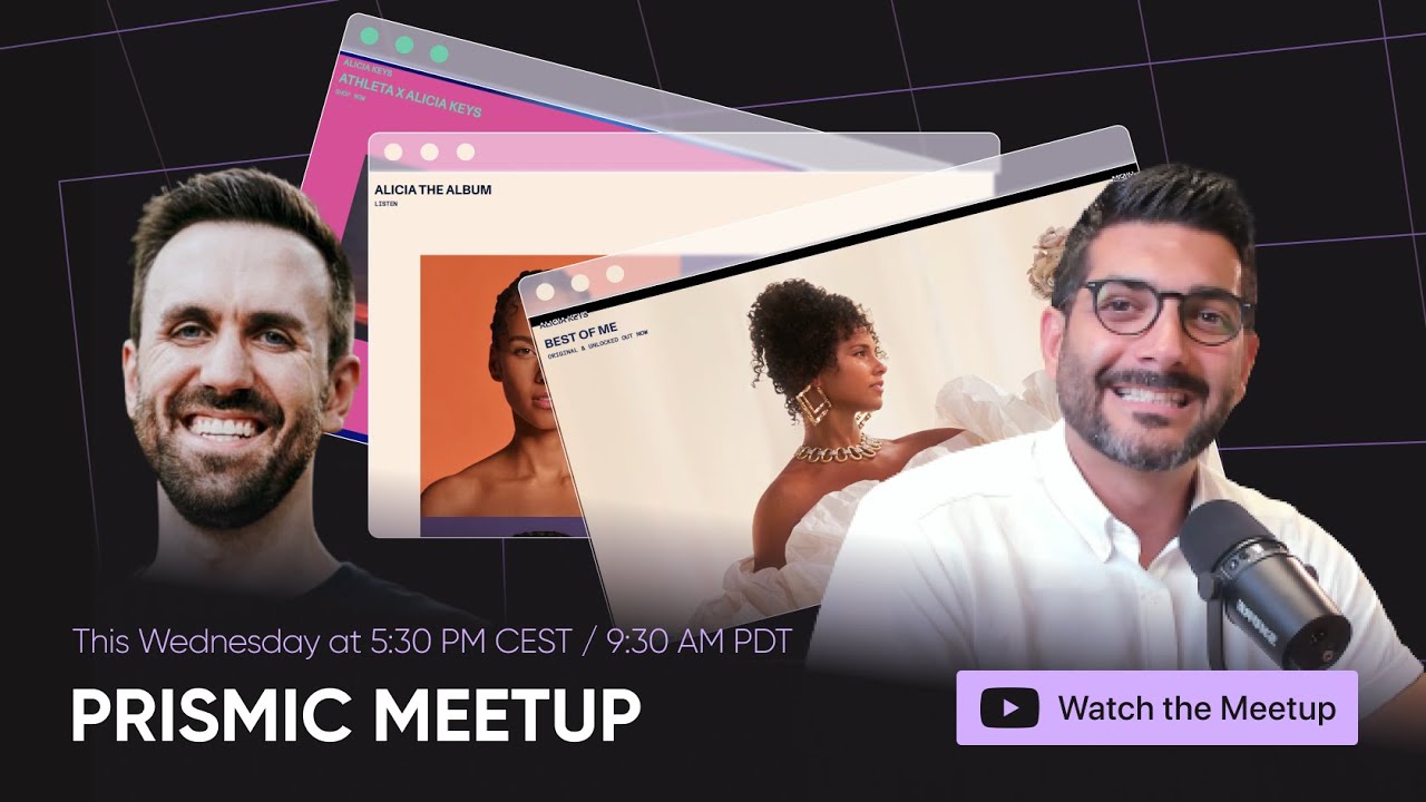 We are rebuilding aliciakeys.com in Next.js + Prismic live! feat.@hamedbahram