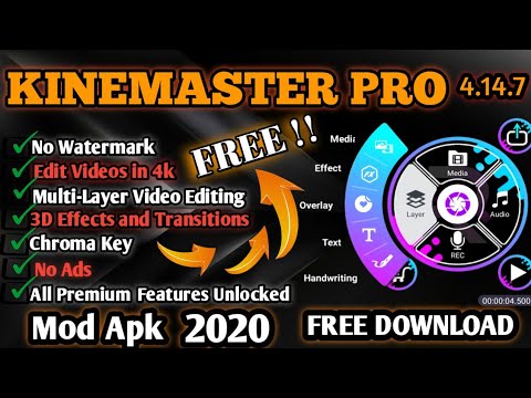 Kinemaster 2020 MOD APK full Unlocked ( free download ) latest version.
