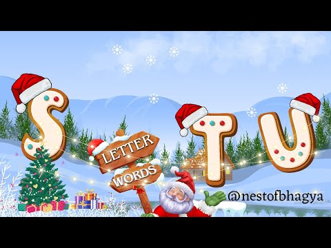 Word that starts with letters S T U | Letter words | 20 letter words | Learn alphabet