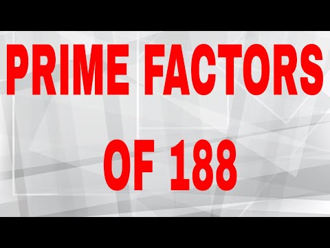 Prime factors of 188