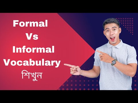 Formal Vs Informal Vocabulary শিখুন🔥 Daily use common words meaning✅ Bengali to English Speaking