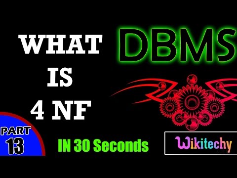 what is 4nf in dbms | Fourth Normal Form | dbms interview questions and answers