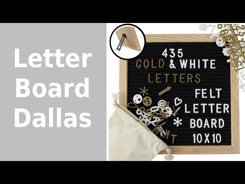 Decor Black Felt Letter Board with Changeable Letters in Dallas