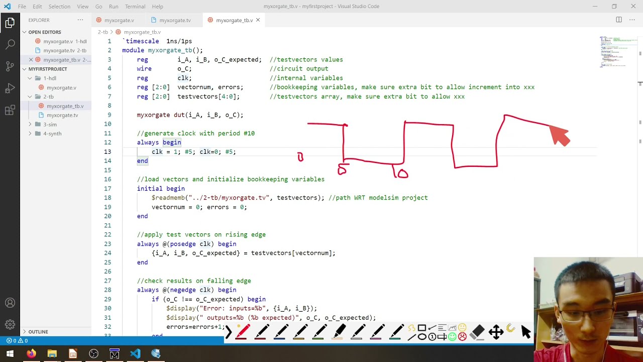 Self-Checking Testbench with readmemb (Combinational Circuit) [My HDL Workflow | Tutorial 3]