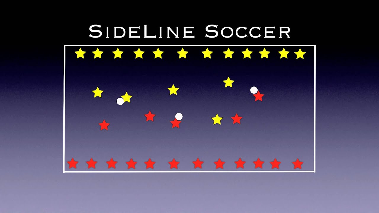 Soccer PE Games - Sideline Soccer (great for large groups)
