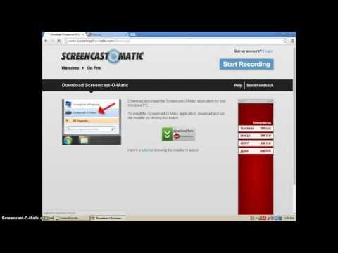 How to download screen cast on windows xp