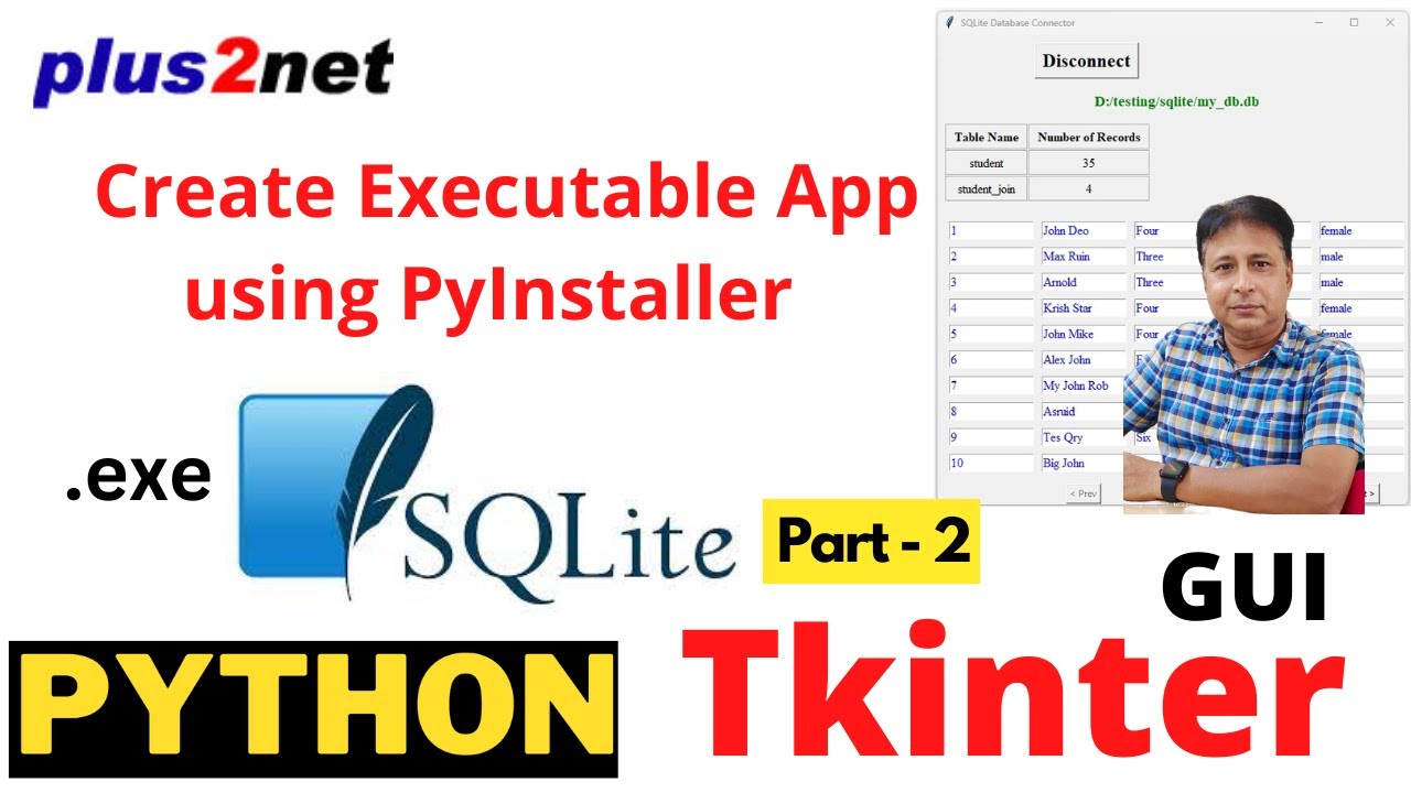 Create Standalone #sqlite  Database Applications Using #Python #Tkinter and #PyInstaller #PythonGUI
