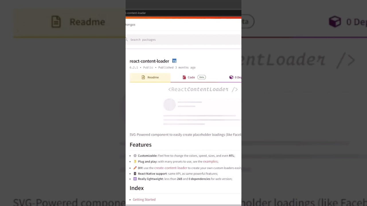React content loader