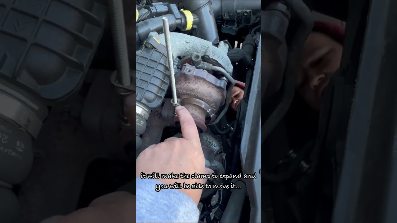 How to Remove TURBO to DPF Clamp with Primitive TOOLS on PEUGEOT CITROEN