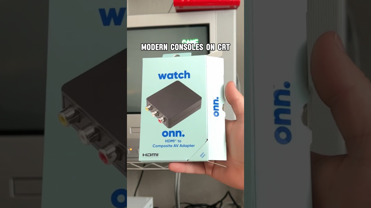 Playing a modern console on CRT TV using Walmart’s ONN converter #nostalgia