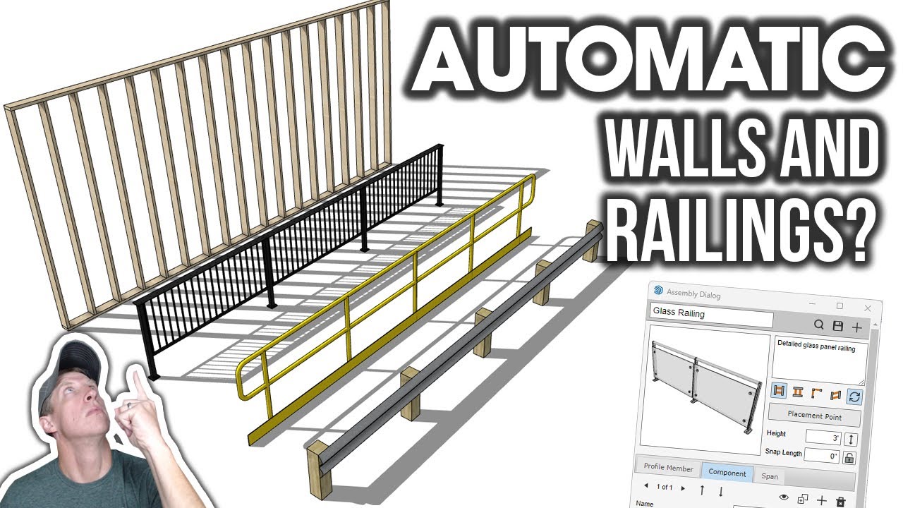 Creating SMART ASSEMBLIES in Profile Builder for SketchUp! Profile Builder for Beginners Part 3!