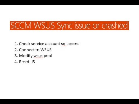 How to fix SCCM Software Update Point failed sync