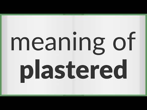 Plastered | meaning of Plastered