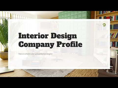 Interior Design Company Profile PPT Template by mslides