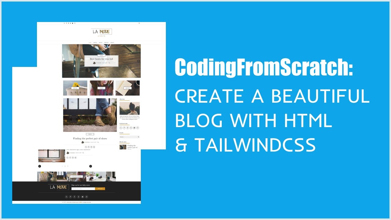 Create a Beautiful Blog with HTML and Tailwind CSS