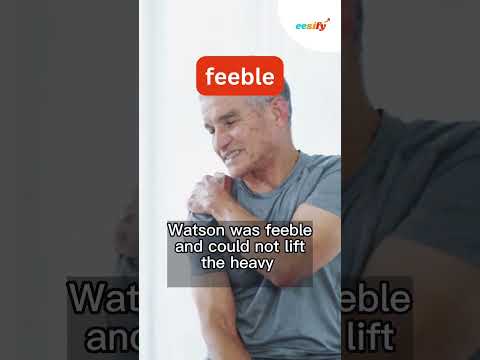 Feeble #eesify #awordaday #feeble