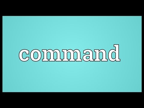 Command Meaning