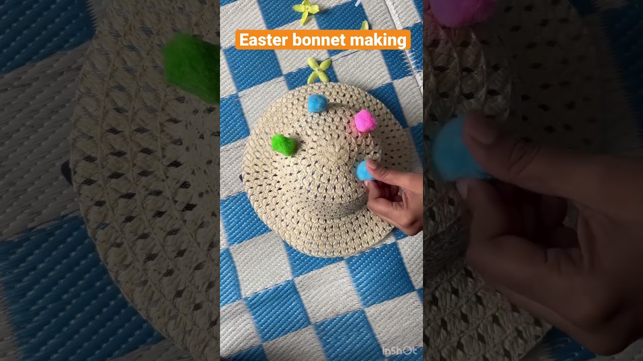 Easter bonnet making. #easteregg #easterbasketideas #easterbunny #easterspecial #easter2023 #easter