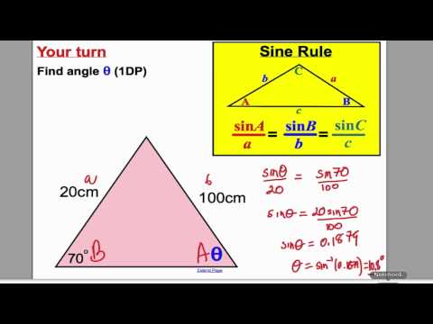 #73266 Sine Rule, Cosine Rule and Area using 1/2 ab sin C | Mr ...