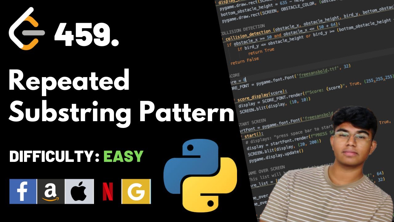 Repeated Substring Pattern | Leet code 459 | Theory explained + Python code