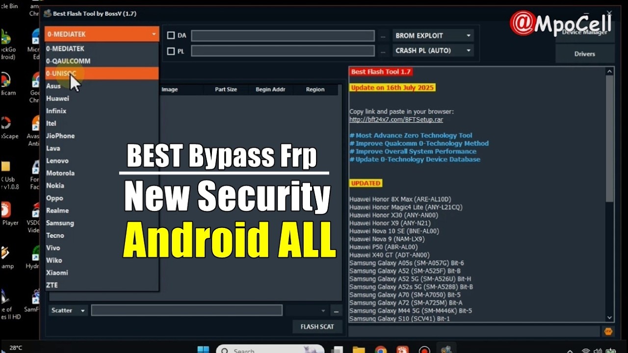 GRATIS.! Cara Download Dan Instal BEST FLASH TOOLS by Boss V  Bypass Frp Android 15/16