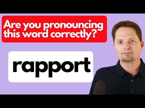 ADVANCED VOCABULARY / REAL-LIFE AMERICAN ENGLISH / HOW TO PRONOUNCE RAPPORT / AMERICAN PRONUNCIATION