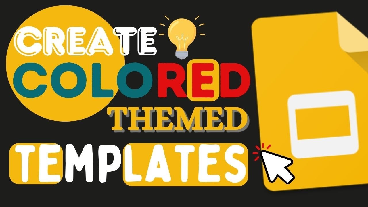 Create Colored Themed Templates in Google Slides (Custom Theme)