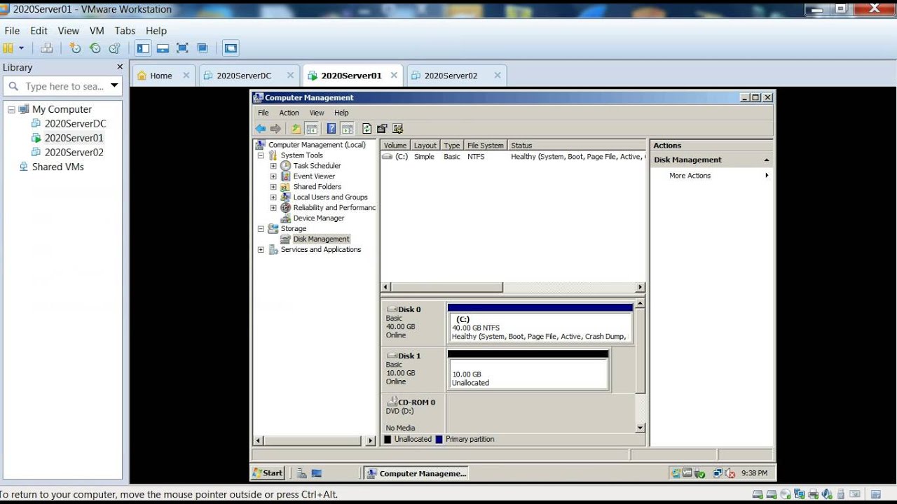 Windows Server 2008 Lab 1