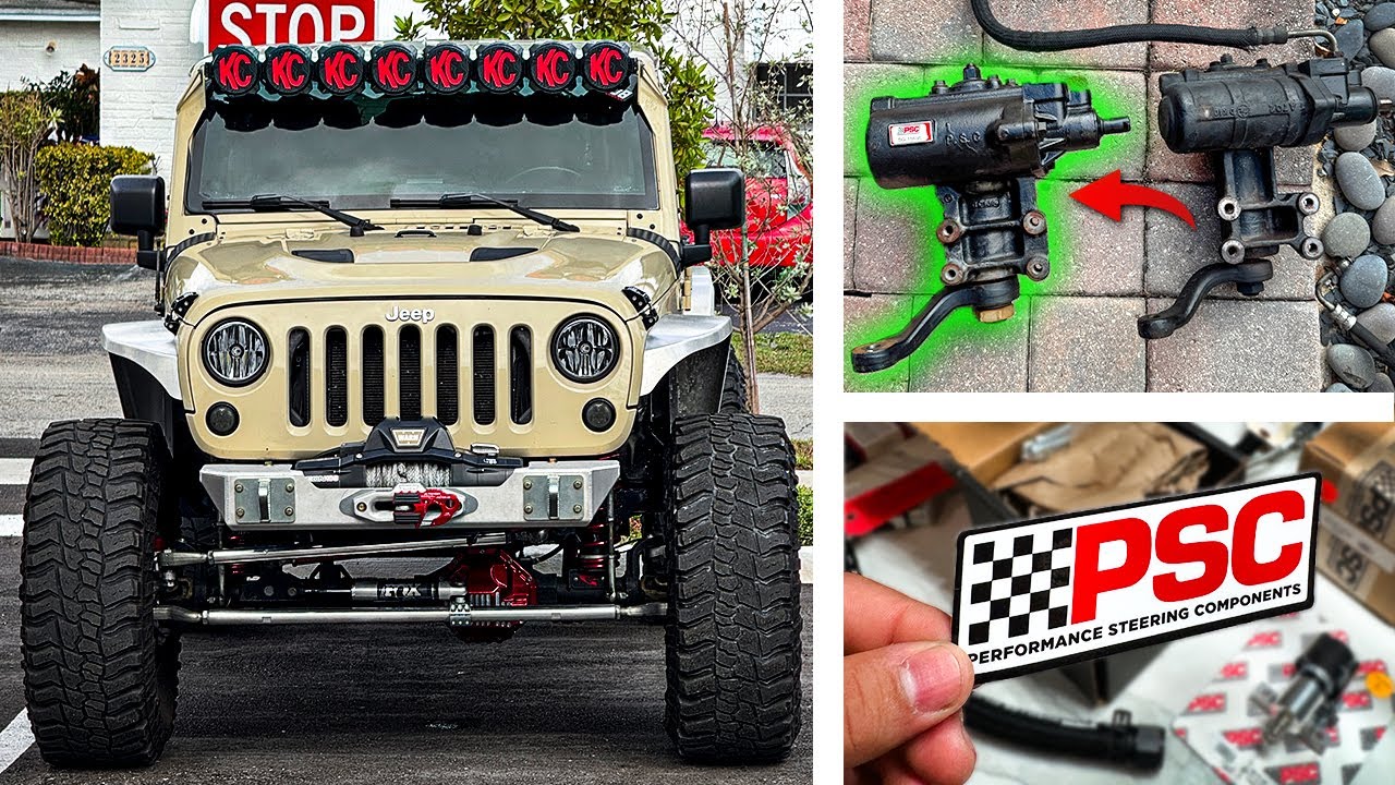 Jeep Wrangler JK PSC Big Bore Steering Box Install | The ULTIMATE Steering Fix