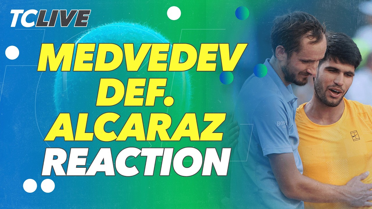 Daniil Medvedev UPSETS Carlos Alcaraz to reach Indian Wells Final | TC Live
