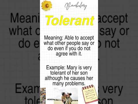IELTS Vocab #74 Tolerant #Shorts