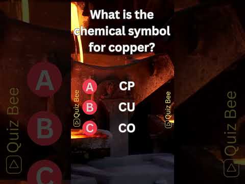 "Crack the Code: Chemical Symbol Quiz!" #quiz #symbols #copper