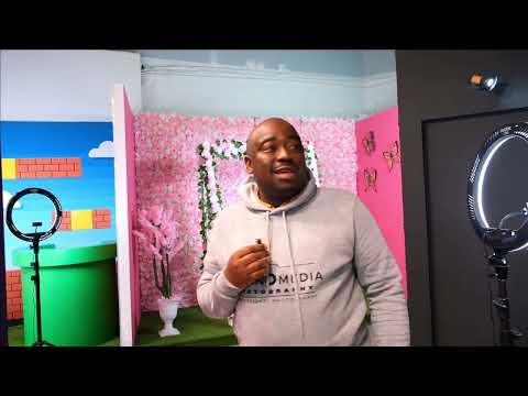 Photography Studio Tour with different backdrops (Hall of frame) #studio