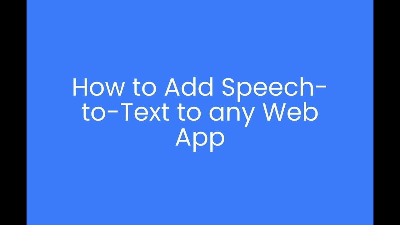How to: Converting Speech to Text with Leopard in Web Applications Using Javascript