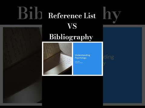 Reference List VS Bibliography | Passively explained by Rakibul hasan |