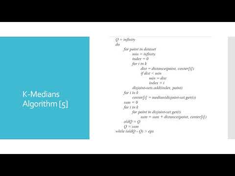 K Medians algorithm