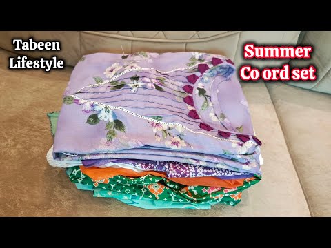 Trendy Summer co- ord set | Summer 2024 dress designing ideas