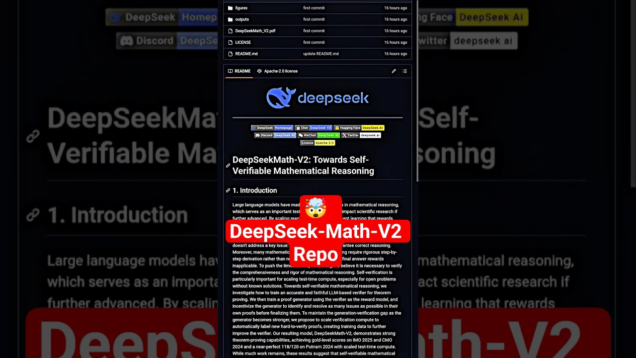 This AI Solves IMO & Putnam Problems PERFECTLY 🤯 | DeepSeek-Math-V2 Repo #githubprojects #github