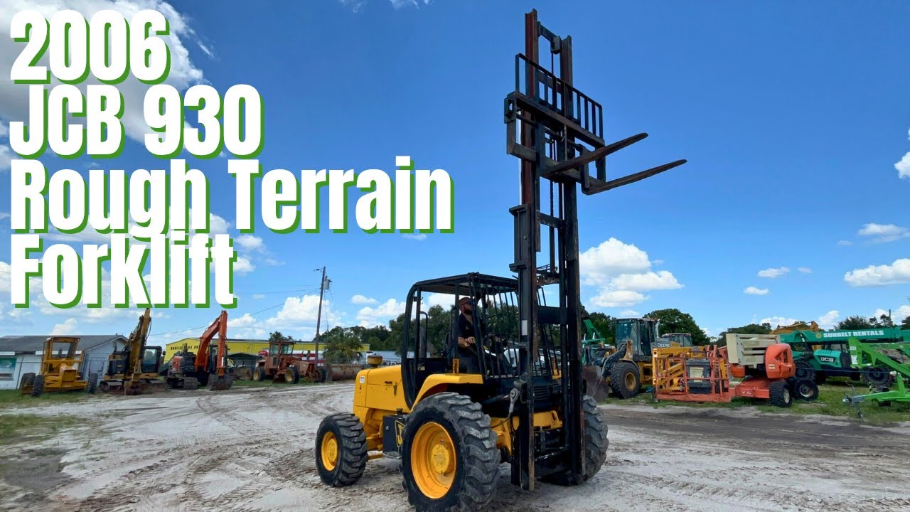 2006 JCB 930 Rough Terrain Forklift For Sale