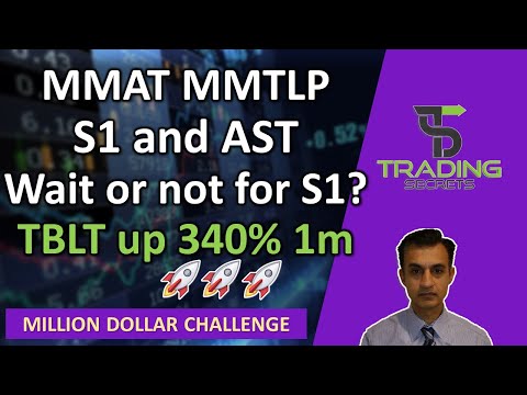 MMAT MMTLP Should you wait for AST transfer. Broker responses. TBLT Toughbuilt Industries 340%+ up.