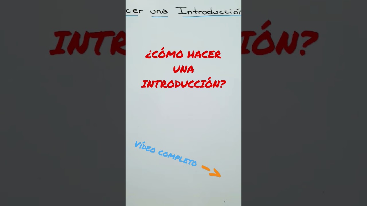 How to Make an Introduction? FULL VIDEO https://www.youtube.com/watch?v=p1223QBfUhw