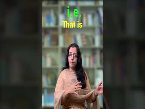Meaning and Full form of e.g., i.e., etc. | #shorts