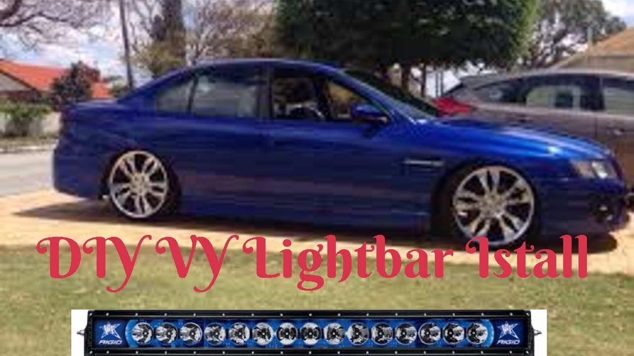 how to install a ebay light bar on vy commodore