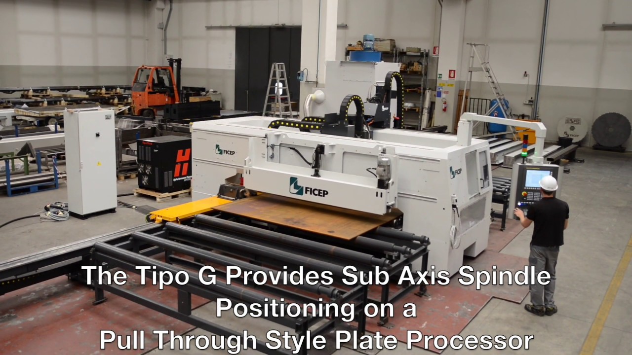 Plate processor with sub-axis spindle positioning pushes fabrication to new productive level