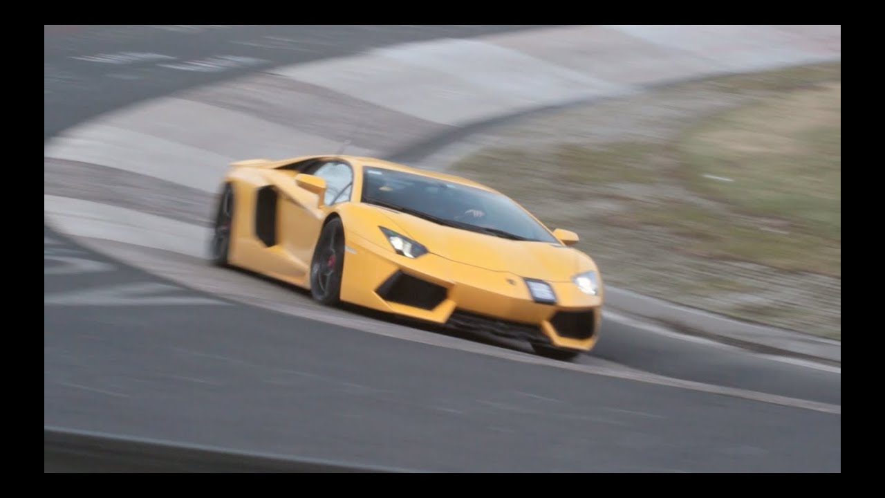 Aventador Takes on Nurburgring Karussell, Ferrari F12 Chickens Out ...