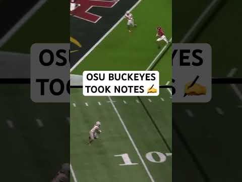Ohio State copied Alabama play for TD in National Championship ๐ #shorts